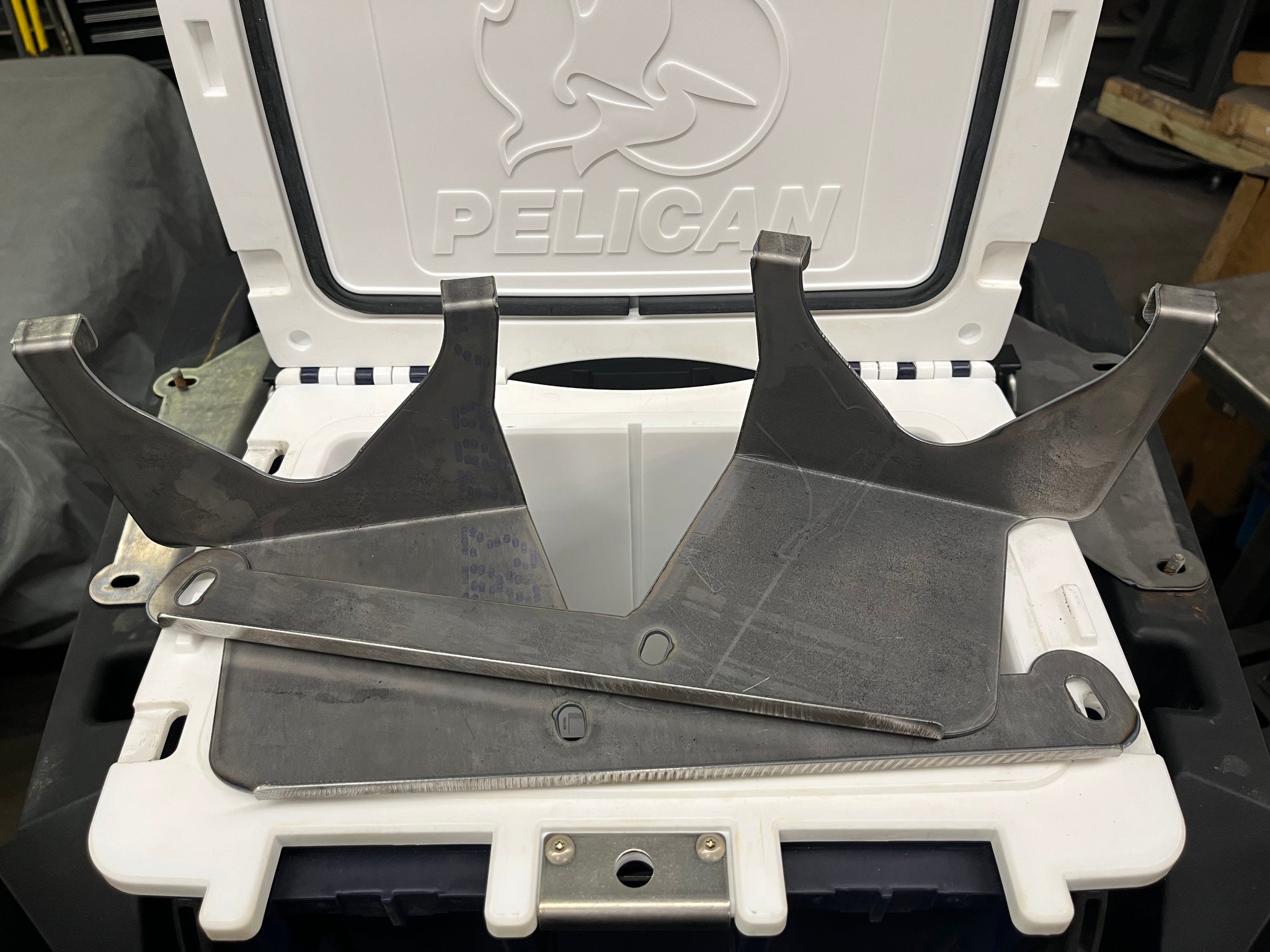 Pelican 20 Cooler bracket for *RZR PRO XP* mount qt 20qt polaris ...